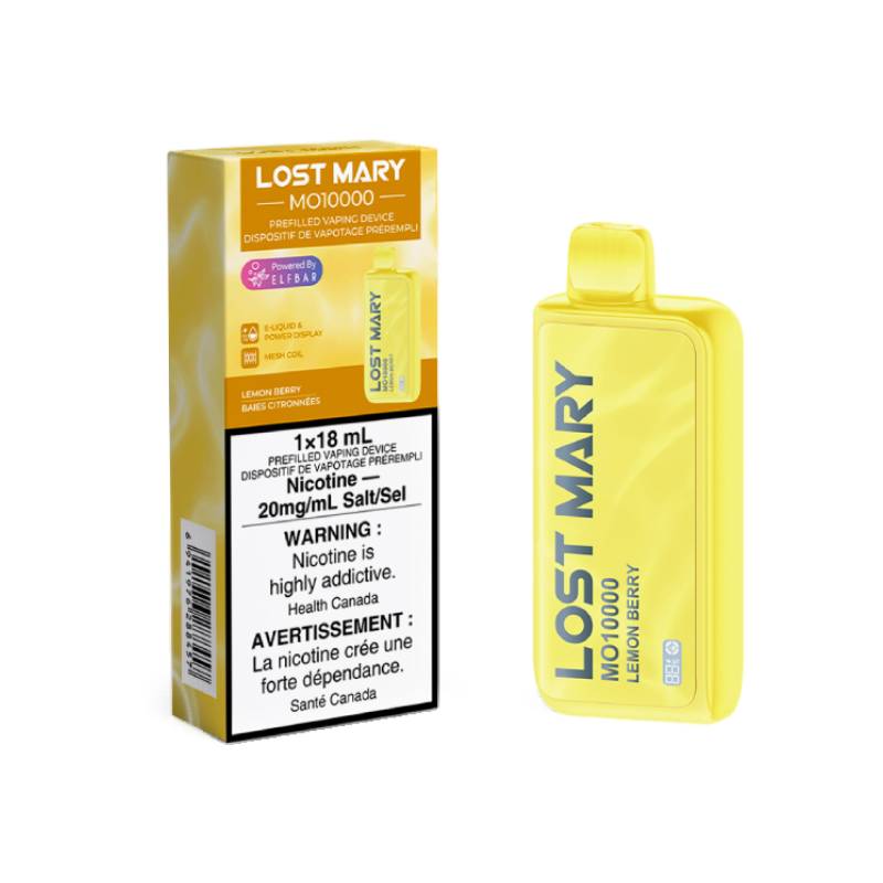 Lost Mary Mo10000 Disposable Vape Lemon Berry 10000 Puffs Vapeluv Vapeshop