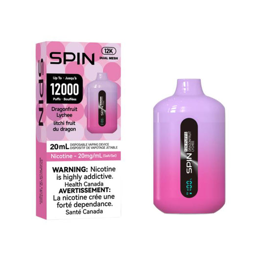Spin 12K Disposable Vape - 12000 Puffs, 20ML – Vapeluv Vapeshop