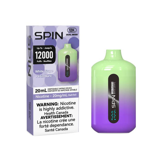 Spin 12K Disposable Vape - 12000 Puffs, 20ML – Vapeluv Vapeshop