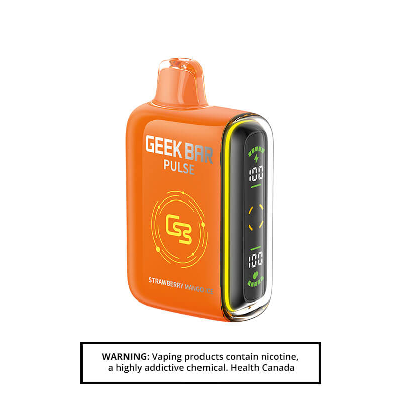 Geek Bar Pulse 9000 Puffs Strawberry Mango Ice Disposable Vape ...